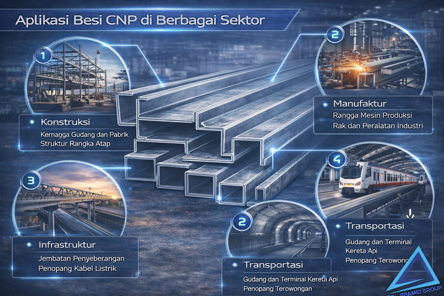 Ukuran dan Spesifikasi Besi CNP - SUPPLIER PIPA BESI