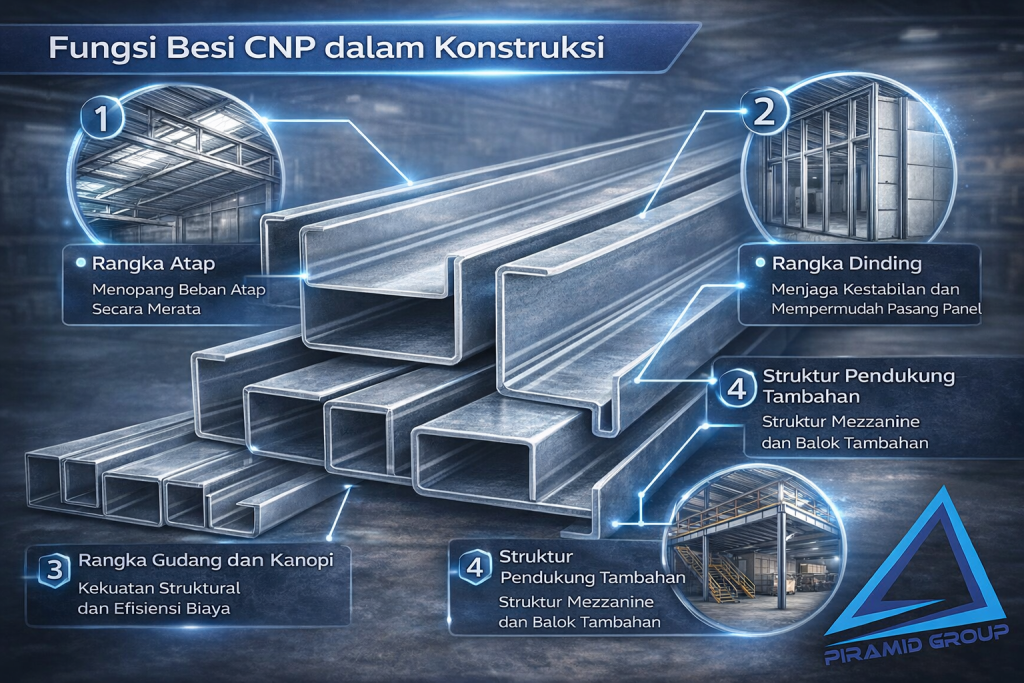 Ukuran dan Spesifikasi Besi CNP - SUPPLIER PIPA BESI