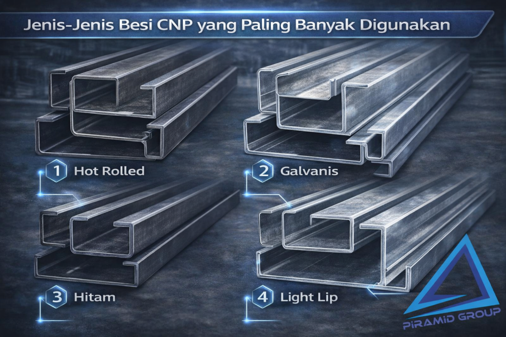 Ukuran dan Spesifikasi Besi CNP - SUPPLIER PIPA BESI